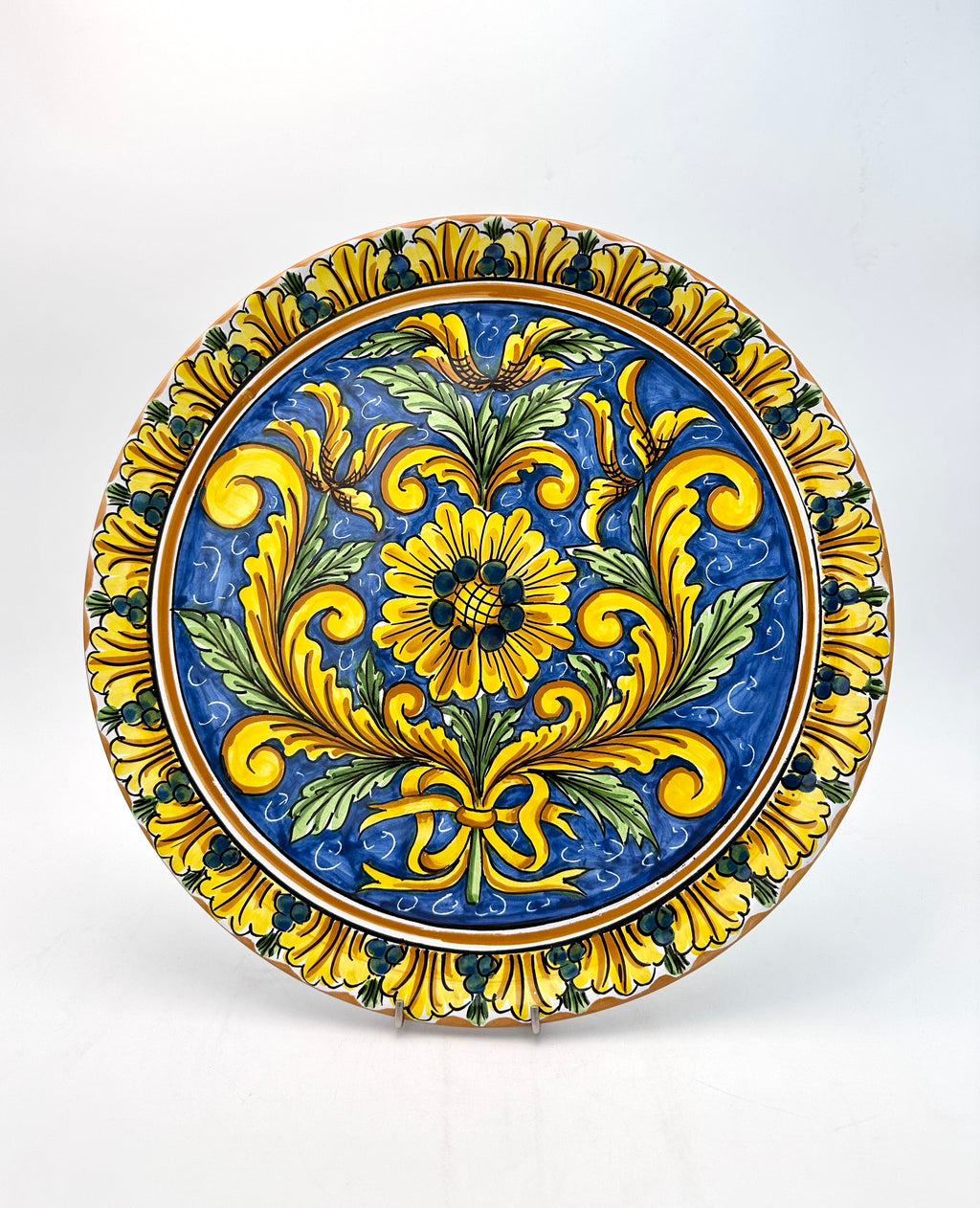 Ceramiche Di Caltagirone- Piatto Barocco – Ceramiche Di Sicilia